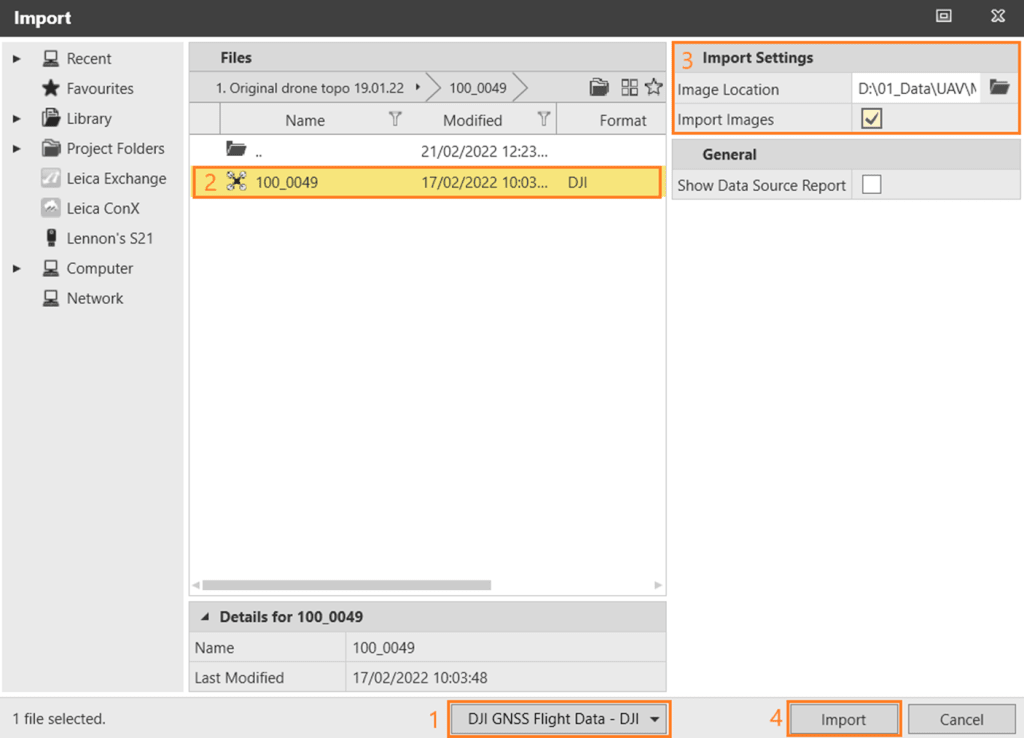 DJI Drone GNSS Post Processing now available in Leica infinity - Global Survey
